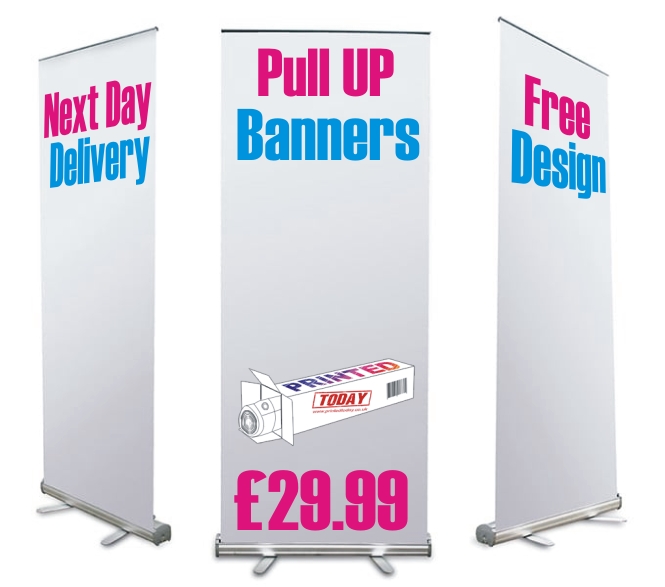 Pull Up Banner - Get Your Banner Designed at 25% Less Rates