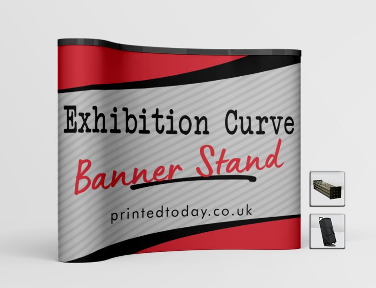 Exhibition Curve Banner Stand - Printed Today