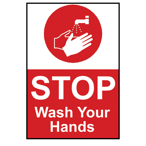 STOP WASH YOUR HANDS - Printed Today - 72 Hours Home DeliveryPrinted Today