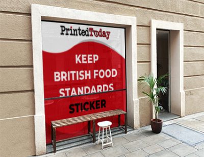 Retail Window Stickers - Printed Today - Free Design Services