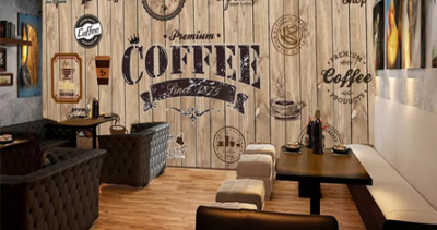 restaurant interior wall murals - Printed TodayPrinted Today