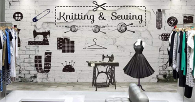 retail interior wall murals - Printed Today