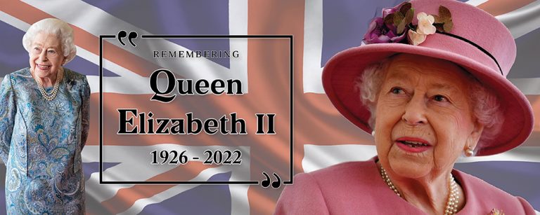 Remembering queen elizabeth II funeral banner - Printed TodayPrinted Today
