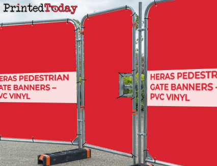 HERAS PEDESTRIAN GATE BANNERS – PVC VINYL - Printed Today