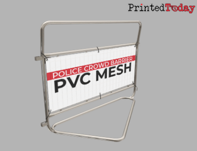 POLICE CROWD BARRIER COVERS & BANNERS – PVC MESH - Printed TodayPrinted ...