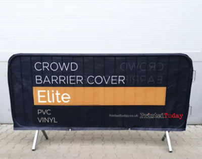 SINGLE SIDED CROWD BARRIER COVERS & BANNERS – PVC VINYL - Printed ...