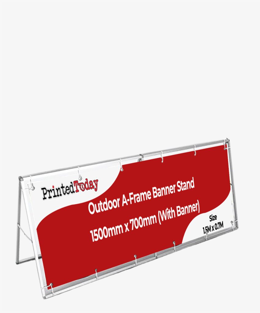 Outdoor A-Frame Banner Stand 1500mm x 700mm (With Banner) - Outdoor A ...