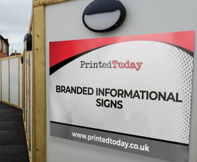 Branded Informational Signs - Printed TodayPrinted Today