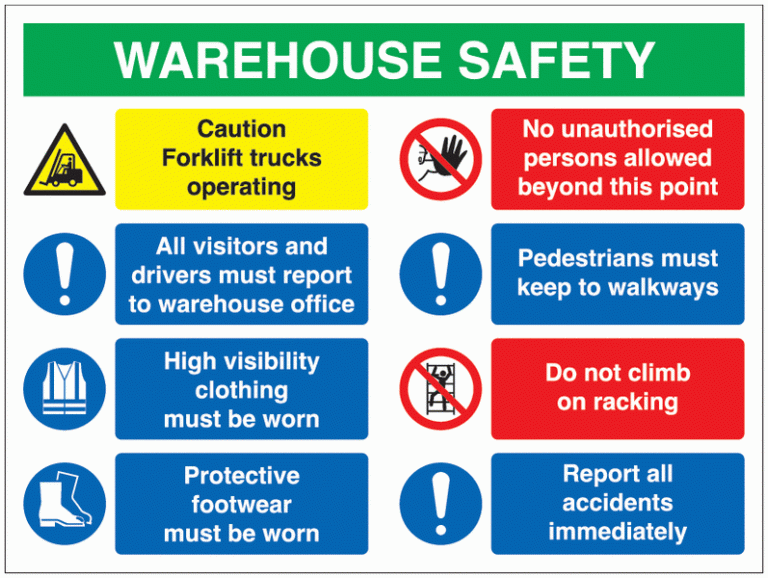 Caution Forklifts - Warehouse Safety Signs - Printed TodayPrinted Today