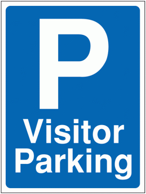 Construction Signs - Visitor Parking - Printed Today