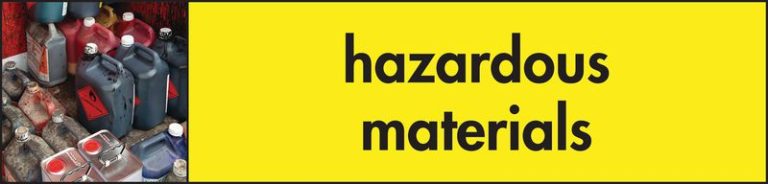 Hazardous Waste - WRAP Hazardous Waste Recycling Pictorial Signs ...