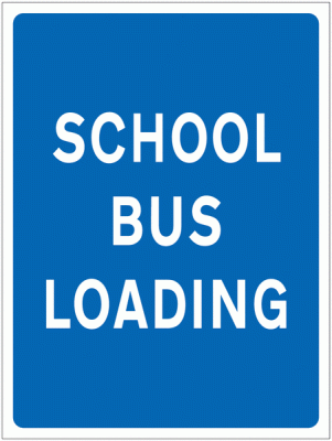 School Bus Loading Sign (for Car Parks) - Printed TodayPrinted Today
