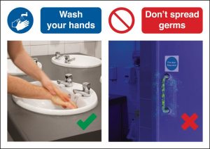 Wash Your Hands Don't Spread Germs Do & Don't Visual Signs - Printed ...