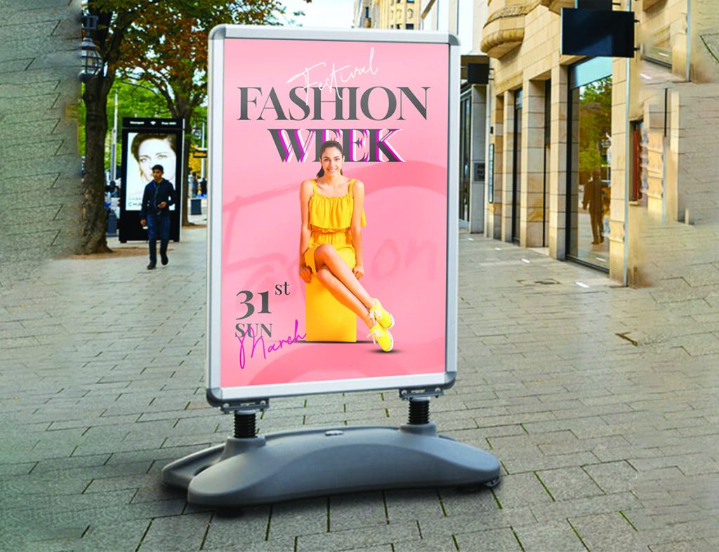 A1 Water Base Pavement Sign With Graphics - Printed TodayPrinted Today