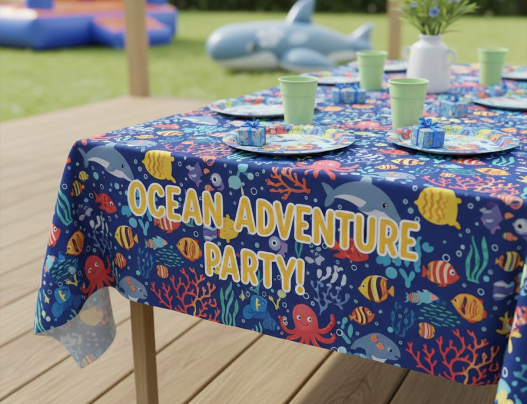 Custom Printed Children's Party Tablecloths & Covers - Printed ...