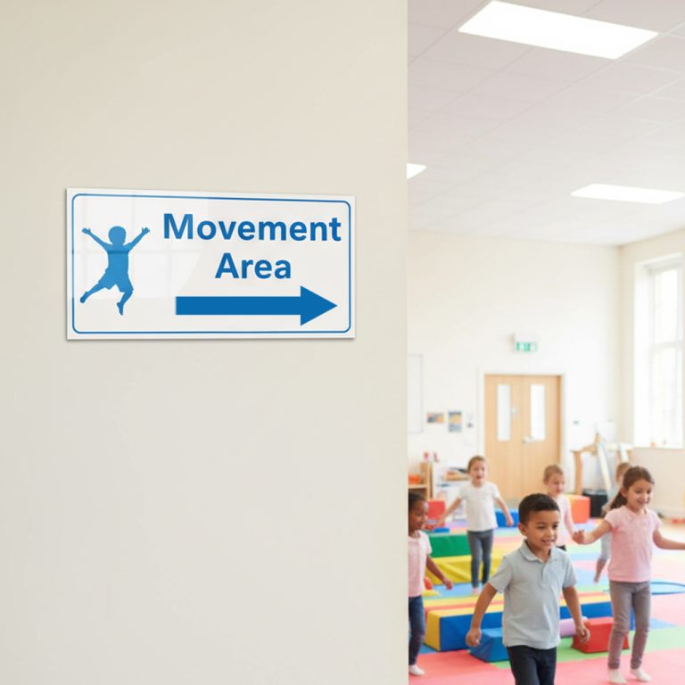 Kindergarten Anti-Graffiti Laminated Wayfinding & Directional Signs ...