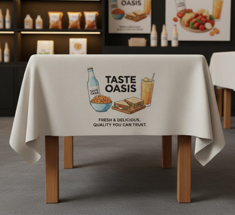 Personalised Printed Food & Drink Brand Tablecloths & Covers - Printed ...