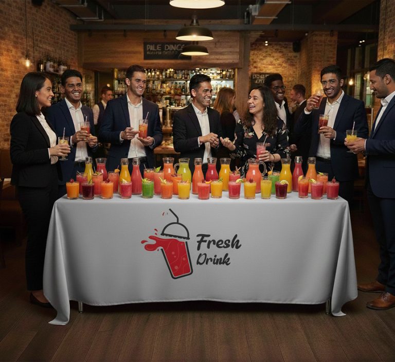 Personalised Printed Food & Drink Brand Tablecloths & Covers - Printed ...