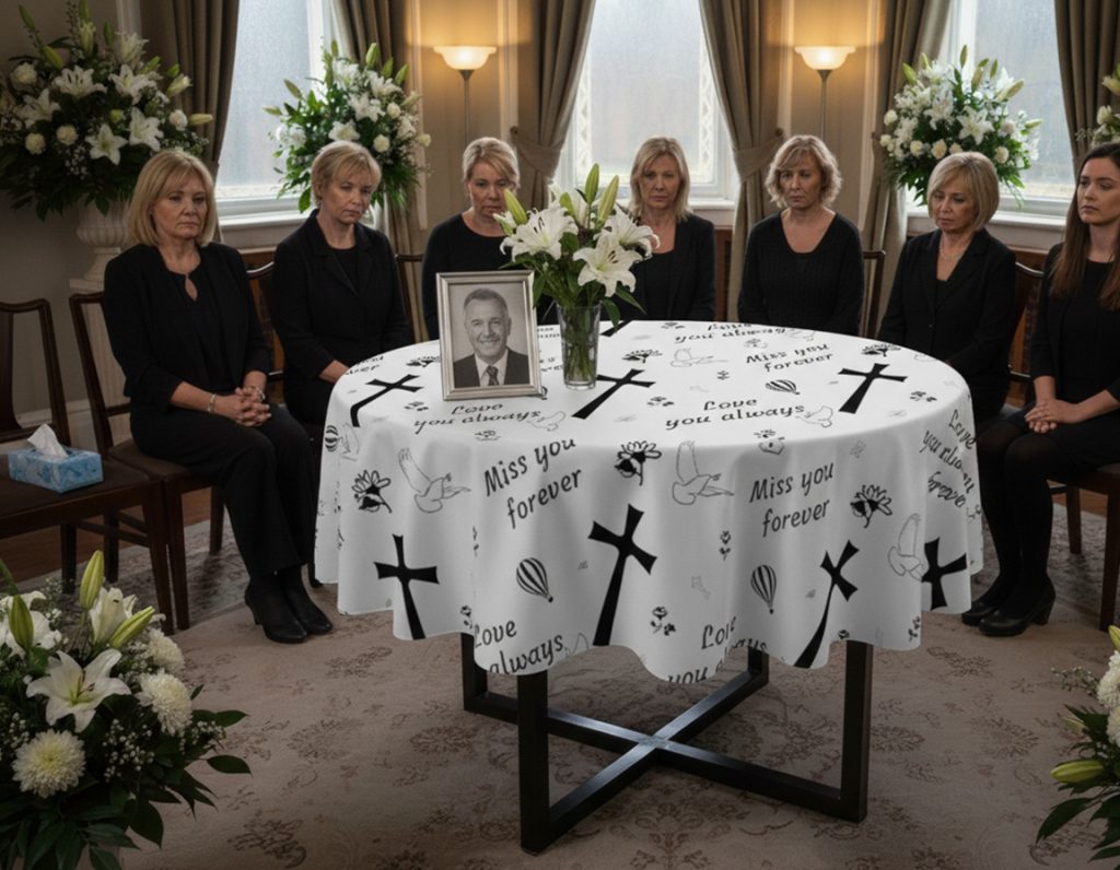 Custom Printed Funeral & Memorial Tablecloths & Covers - Printed ...