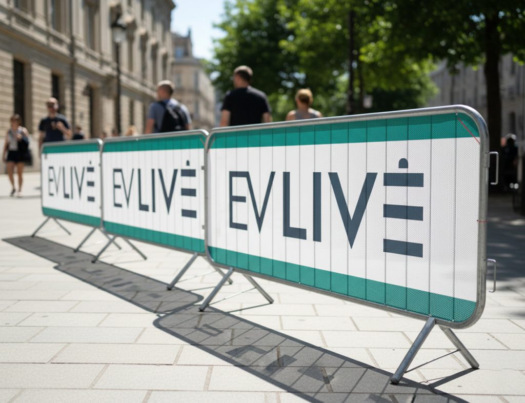Mesh 2.5m Crowd Barrier Covers & Banners - Printed TodayPrinted Today