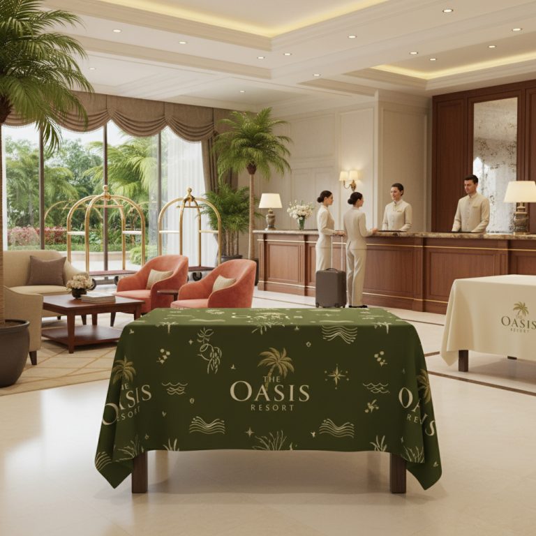 Personalised Printed Hospitality Venue Tablecloths & Covers - Printed ...