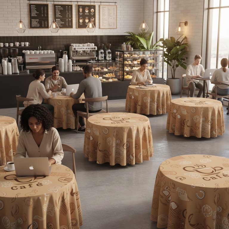 Personalised Printed Hospitality Venue Tablecloths & Covers - Printed ...