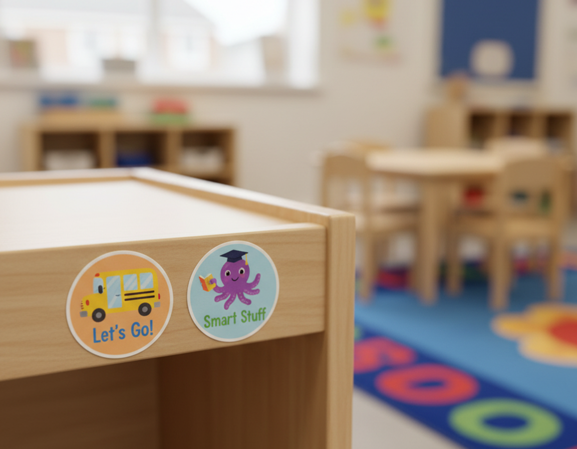 Nursery Classroom Label Printing - Printed Today