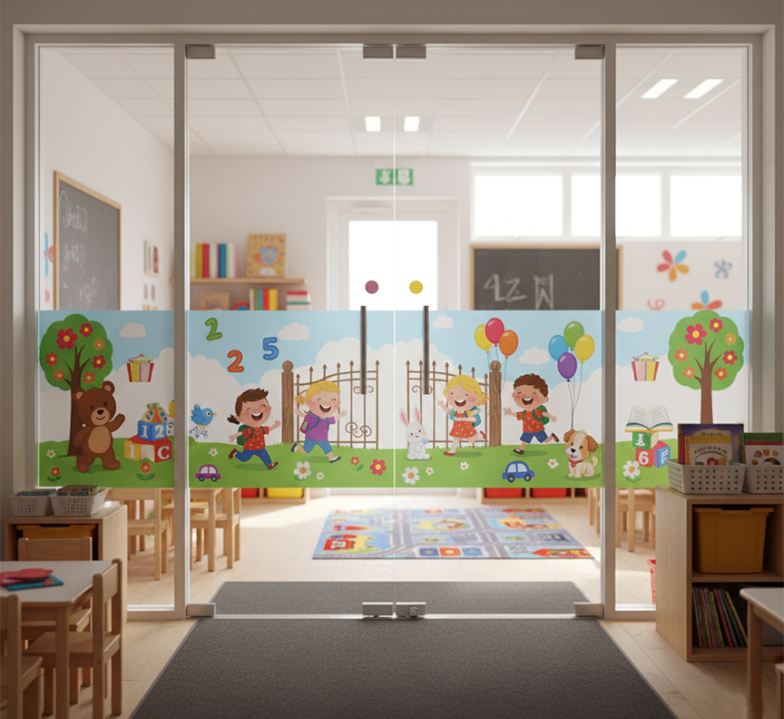 Nursery Entrance Window Graphics Printing - Printed Today