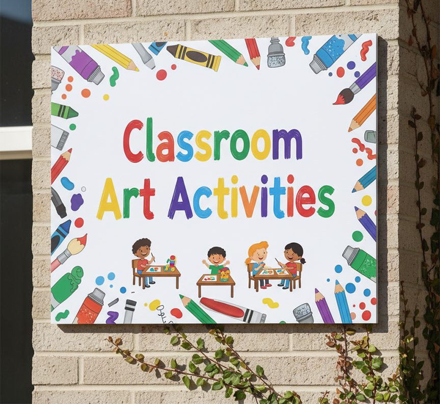 Preschool Anti-Graffiti Laminated Outdoor Signage - Printed Today