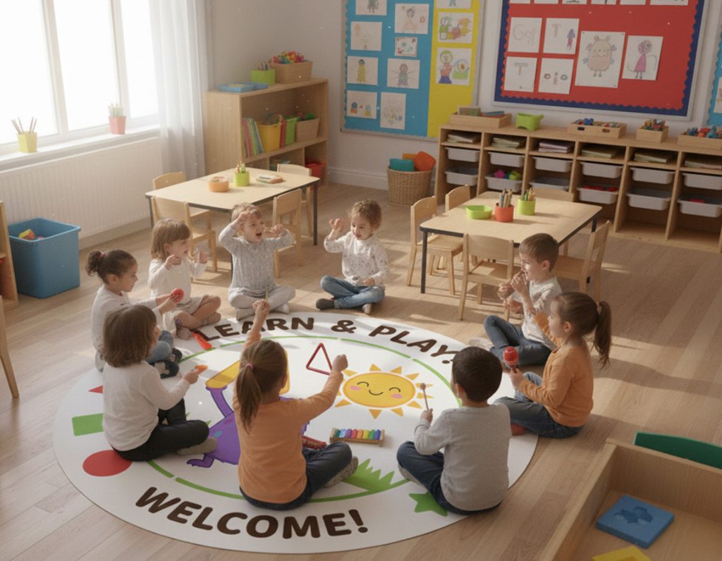 Preschool Classroom Floor Graphics - Printed Today