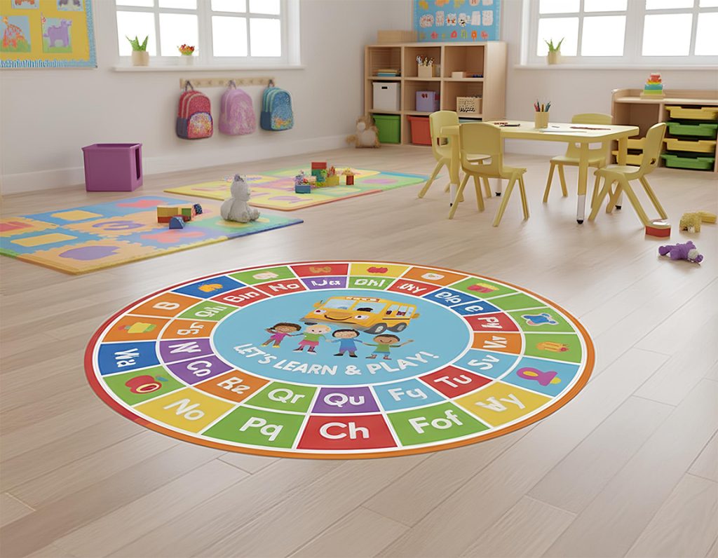Preschool Classroom Floor Graphics - Printed Today