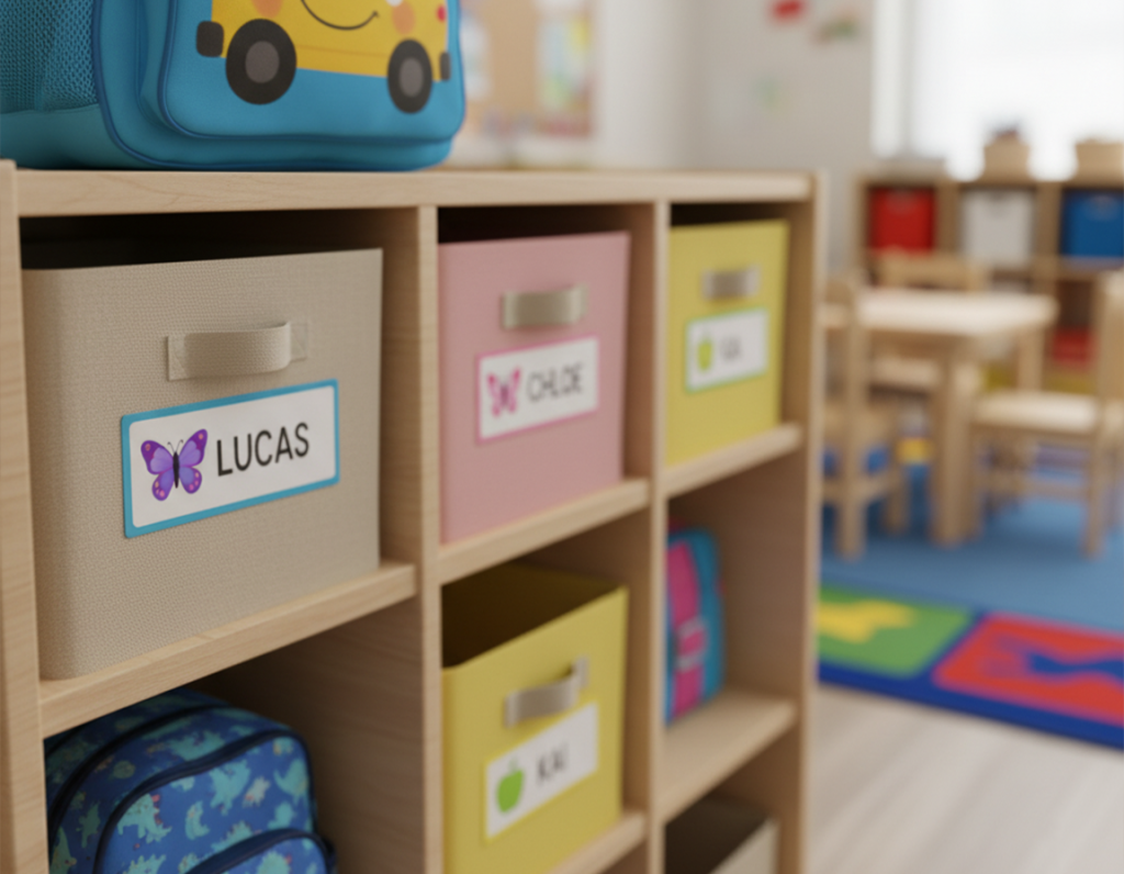 Preschool Classroom Label Printing - Printed Today