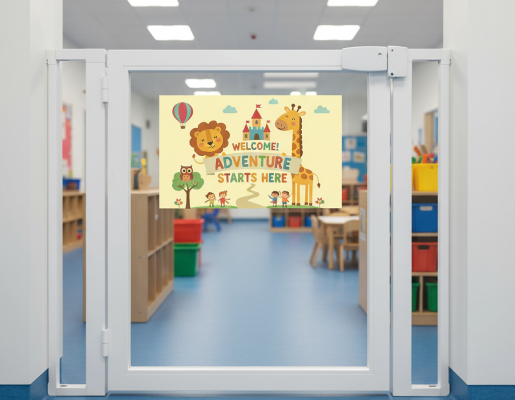 Preschool Entrance Window Graphics Printing - Printed TodayPrinted Today