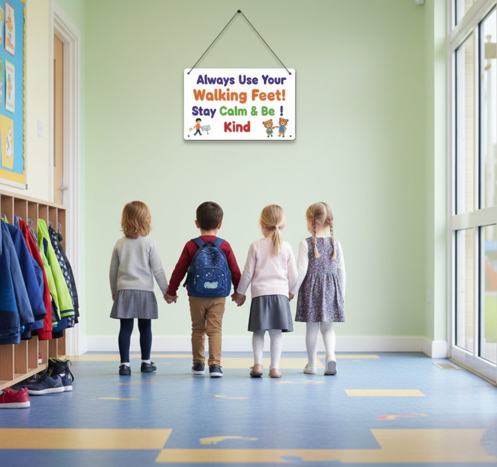 Preschool Hallway & Corridor Safety & Wayfinding Signs Printing ...