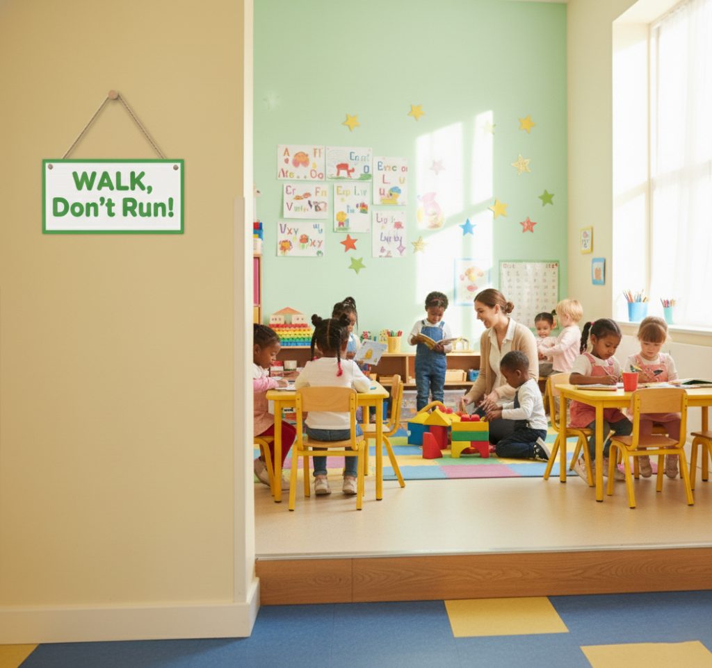 Kindergarten Hallway & Corridor Safety & Wayfinding Signs Printing ...
