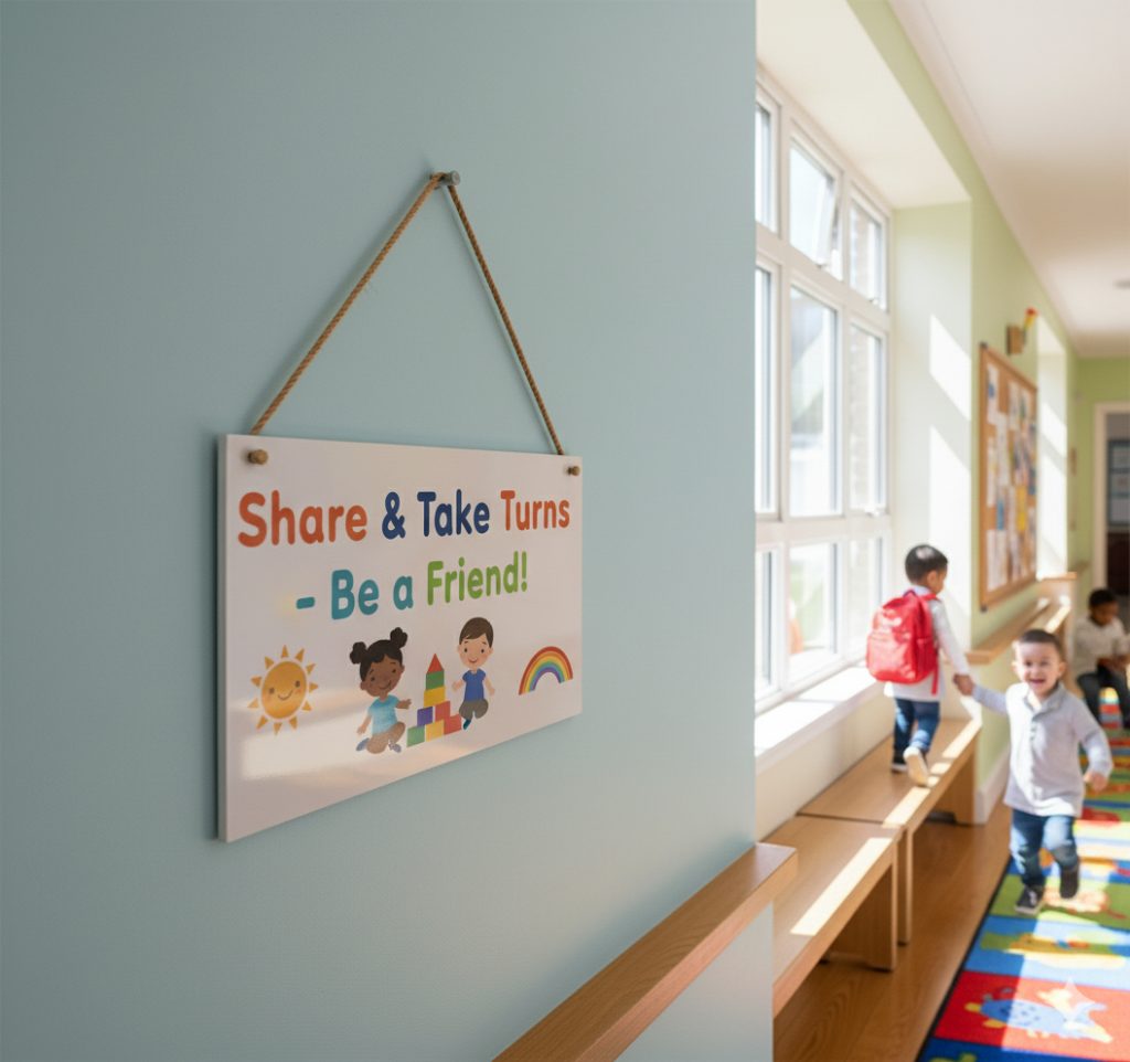 Preschool Hallway & Corridor Safety & Wayfinding Signs Printing ...