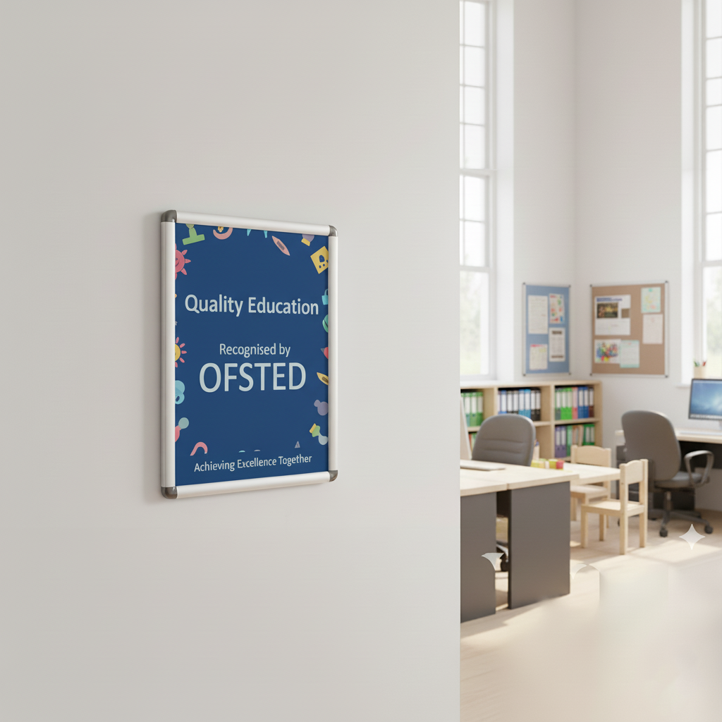 Preschool OFSTED Snap Poster Frames - Printed Today
