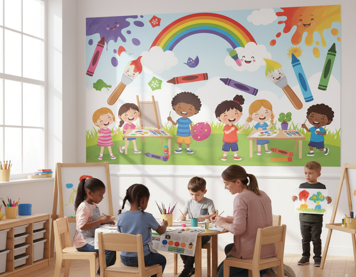 Kindergarten Play Area Vinyl Stickers Printing - Printed Today