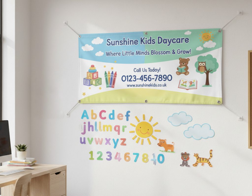 Preschool Reception Banner Printing - Printed Today