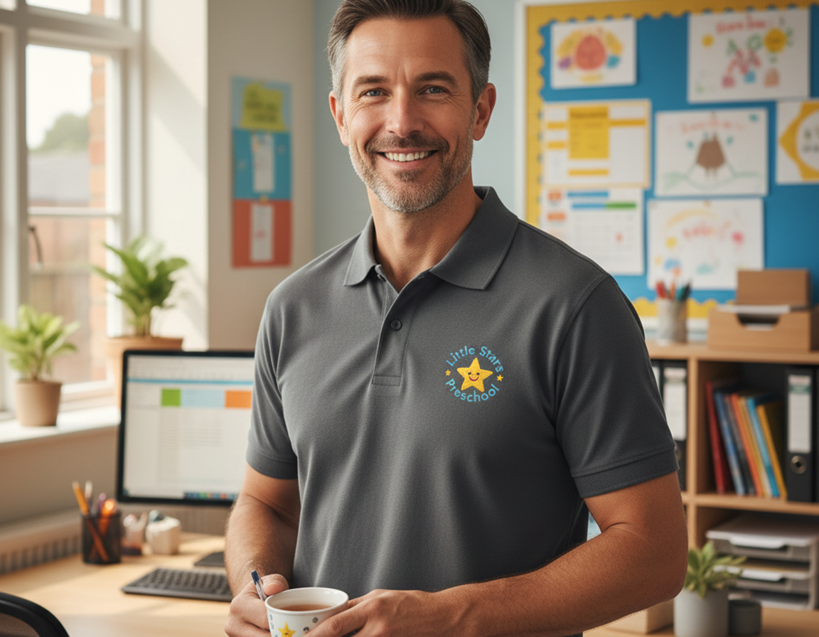 Preschool Staff & Administration Polo T-Shirt Printing - Printed Today