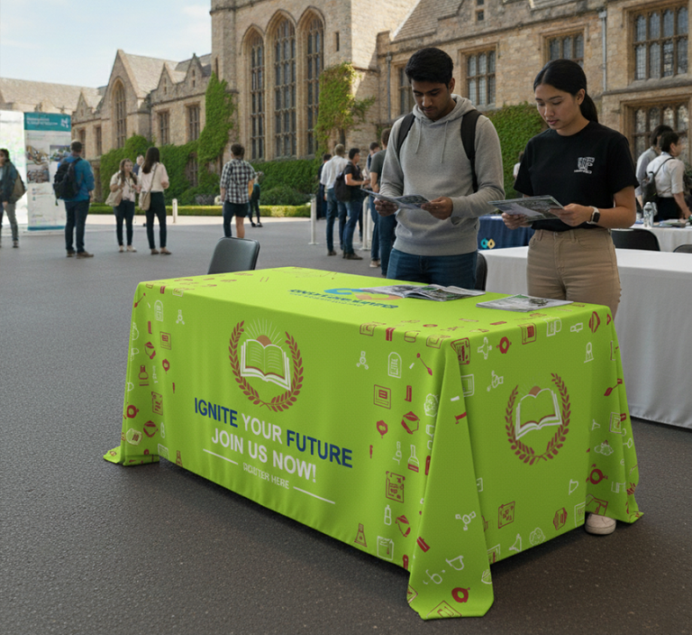 Custom Printed University & College Tablecloths & Covers - Printed ...
