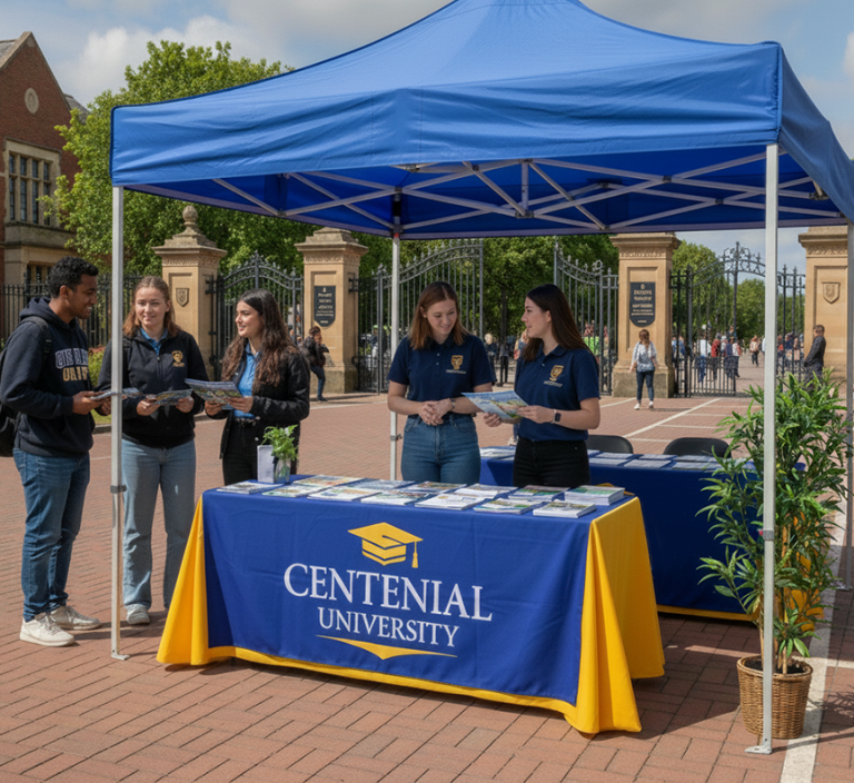 Custom Printed University & College Tablecloths & Covers - Printed ...