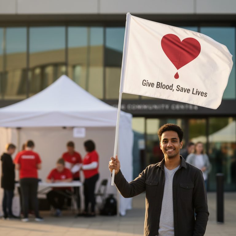 Charity & Awareness Campaigns Hand Waving Flag Printing - Printed Today
