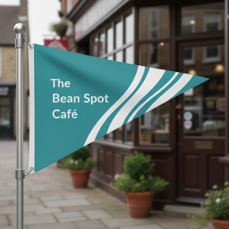 Custom Pointed Flags - Printed Today