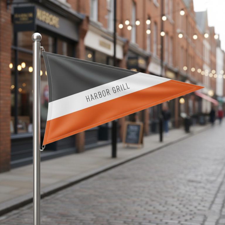 Custom Pointed Flags - Printed Today