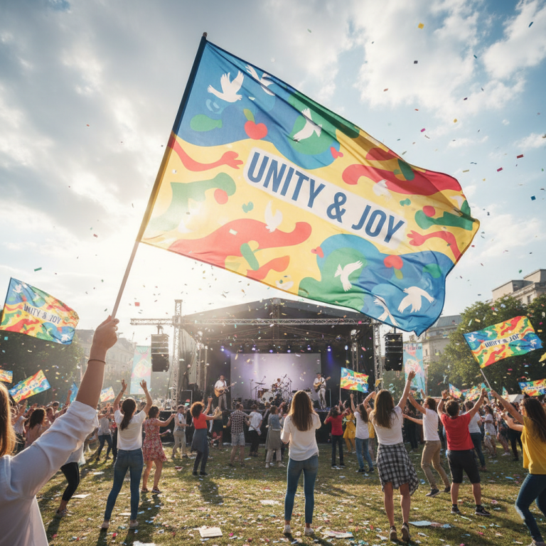 Festival Hand Waving Flag Printing - Printed TodayPrinted Today