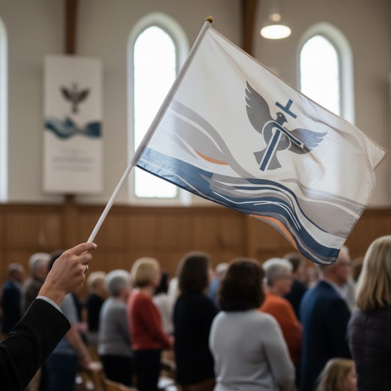 Religious Celebrations & Faith Events Hand Waving Flag Printing ...