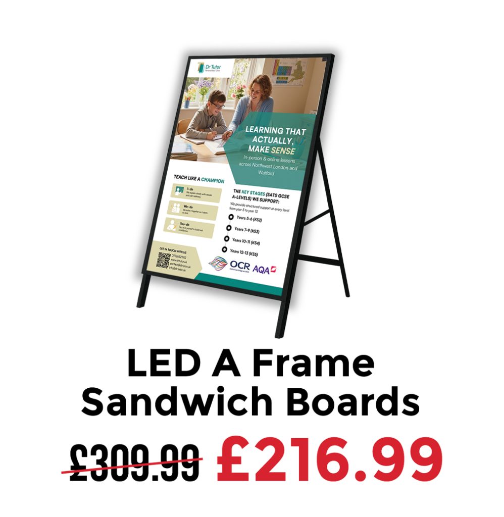 LED A Frame Sandwich Board - Printed TodayPrinted Today